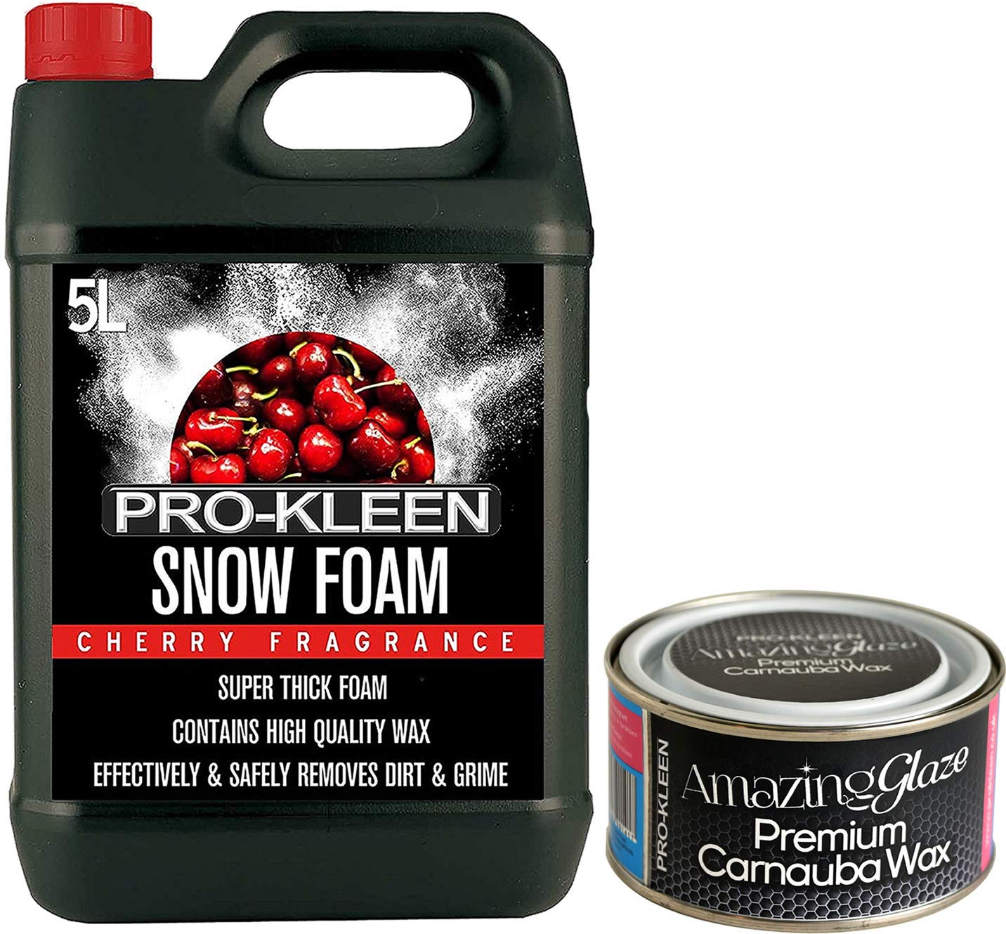 5L of Pro-Kleen Cherry Snow Foam with Wax - Super Thick & Non-Caustic ...