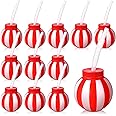 Amazon.com: Yiyiring 12 Sets Circus Cups with Lids and Straws Carnival ...