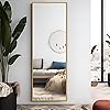 NeuType Full Length Mirror Floor Mirror with Standing Holder Bedroom ...