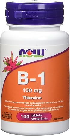 NOW B-1 Tablets, 100mg, 100 Count: Amazon.ca: Health & Personal Care