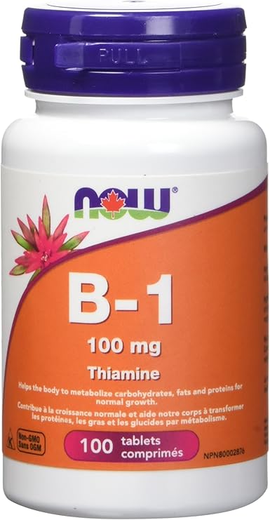 NOW B-1 Tablets, 100mg, 100 Count: Amazon.ca: Health & Personal Care