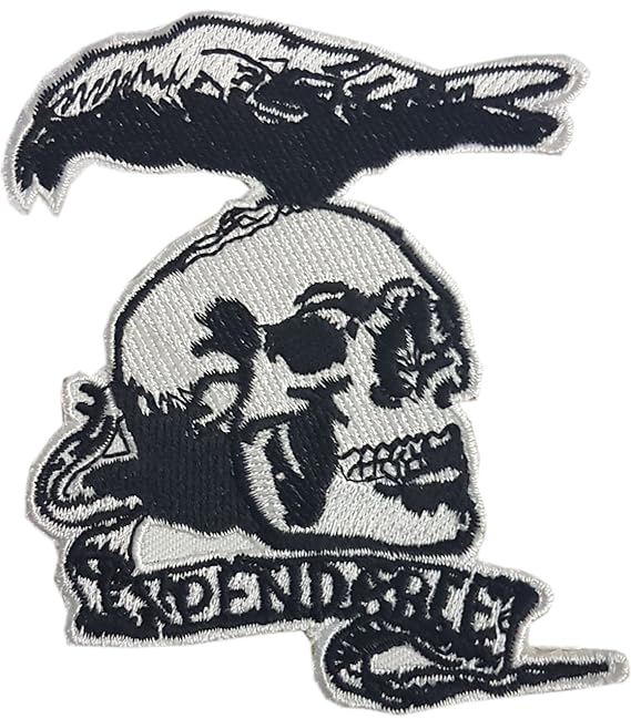 Expendables Tattoo Badge Embroidered Patch 8cm x 10cm Sew-on or Iron-on ...