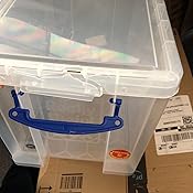 Really Useful Filing Box Plastic with 10 suspension files A4 19 Litre ...