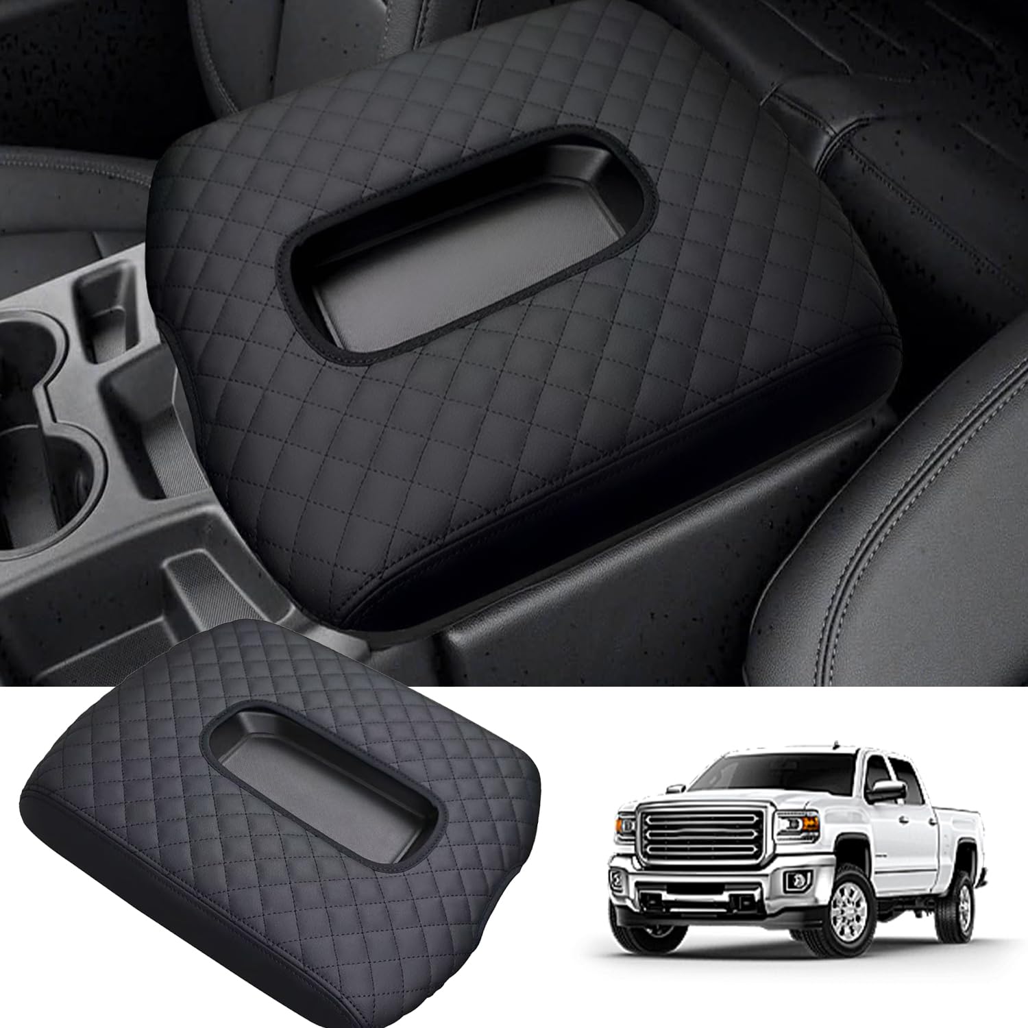 WQMXILI Center Console Cover Compatible with with 2019-2024 Chevy ...