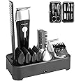 Sminiker Professional 5 in 1 Men's Grooming Kit Waterproof Electrinic ...