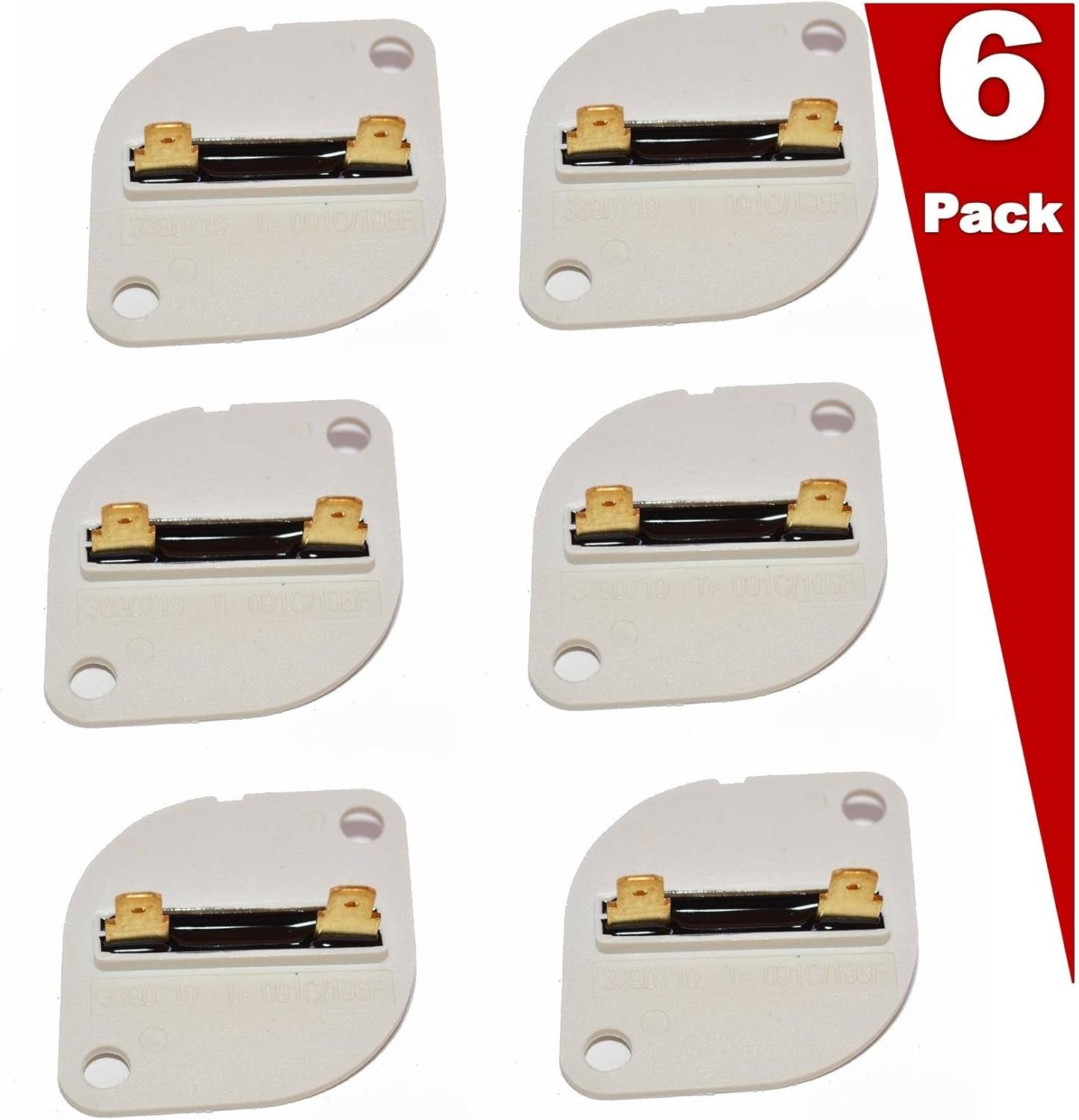 Amazon.com: (6 Pack) EXP3390719 Dryer thermal fuse for Whirlpool ...