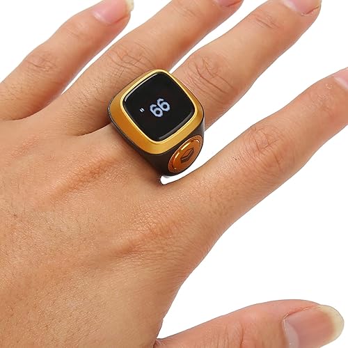 Finger Smart Tally Counter Ring, 20mm Muslim Digital Azan Alarm Clock ...
