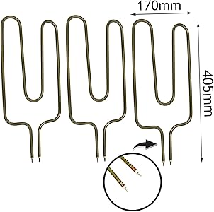 SPARES2GO Heater Elements for Dimplex Night Storage Heaters (850W ...