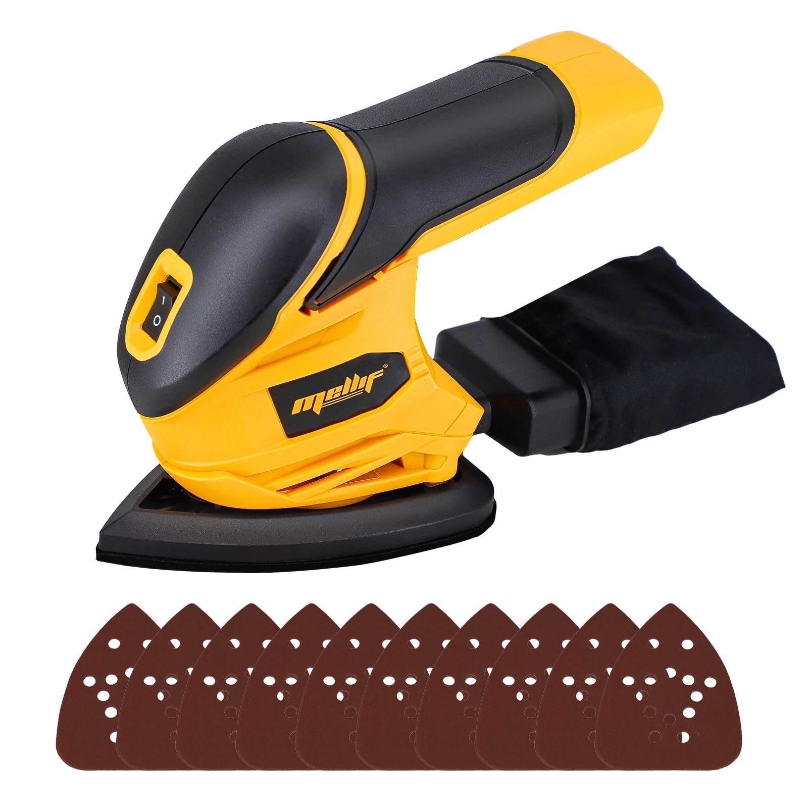 Cordless Detail Sander Compatible with Mellif 20V Battery (Tool Only ...