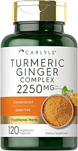 Amazon.com: Turmeric and Ginger Supplement 2250 mg | 120 Capsules ...