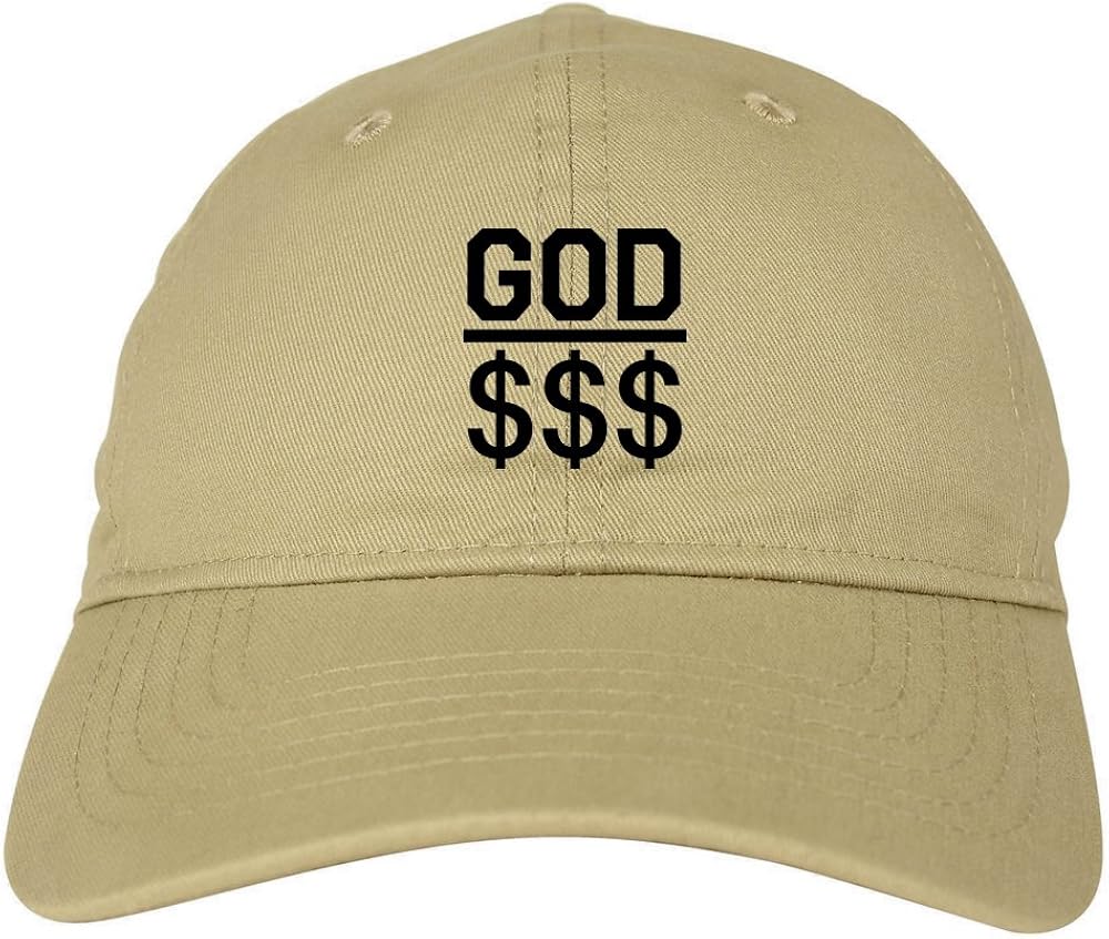 Kings Of NY God Over Money Mens Dad Hat Baseball Cap Beige at Amazon ...