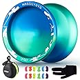 Amazon.com: MAGICYOYO V10 Blue Green Unresponsive Yoyo Professional ...