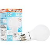 SYLVANIA LED Light Bulb, 60W Equivalent A19, Efficient 8.5W, Medium Base, Frosted Finish, 800 ...