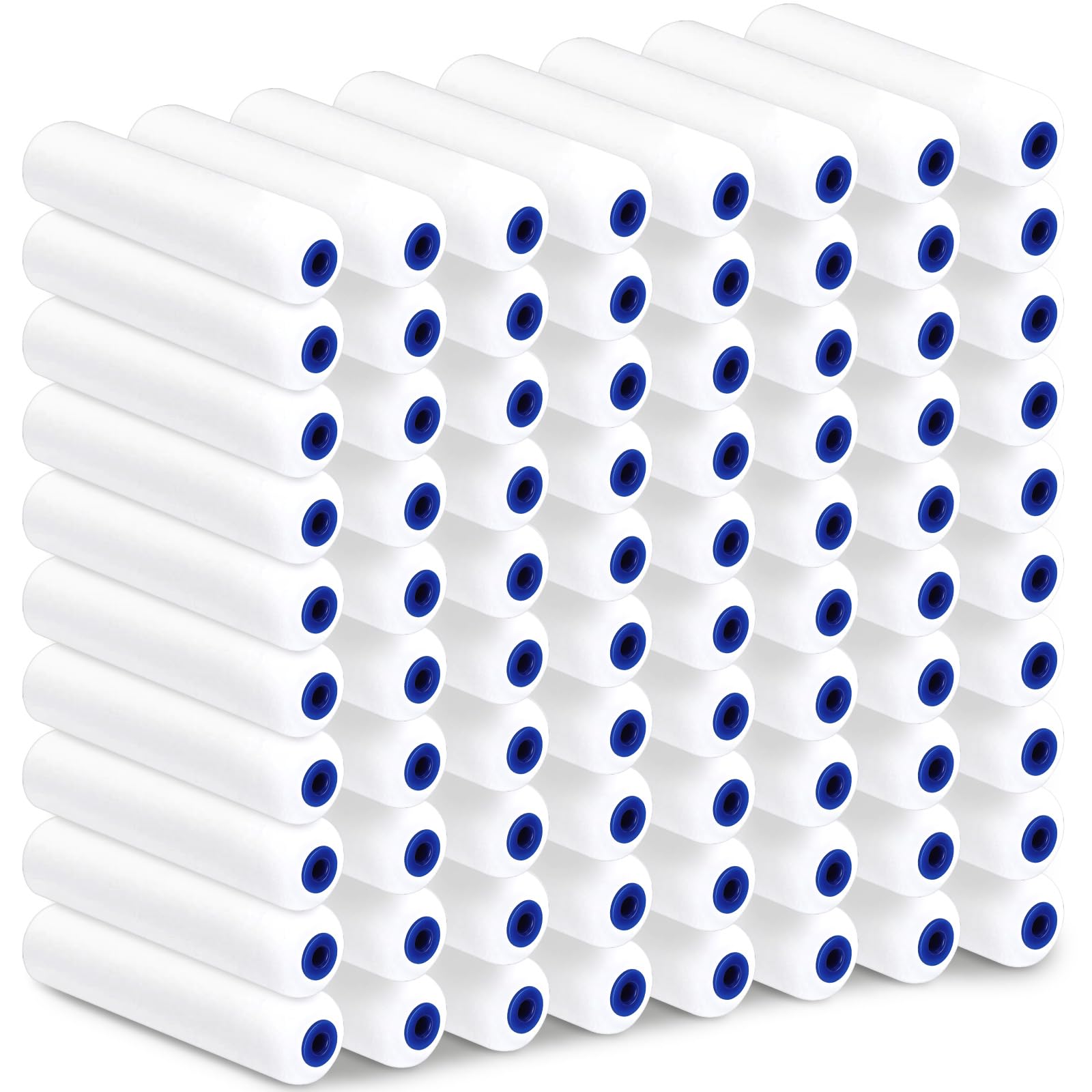 Leumoi 80 Pack Foam Paint Roller 6 Inch Small Paint Roller Covers High ...