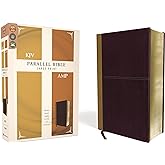 KJV, Amplified, Parallel Bible, Large Print, Bonded Leather, Black, Red ...