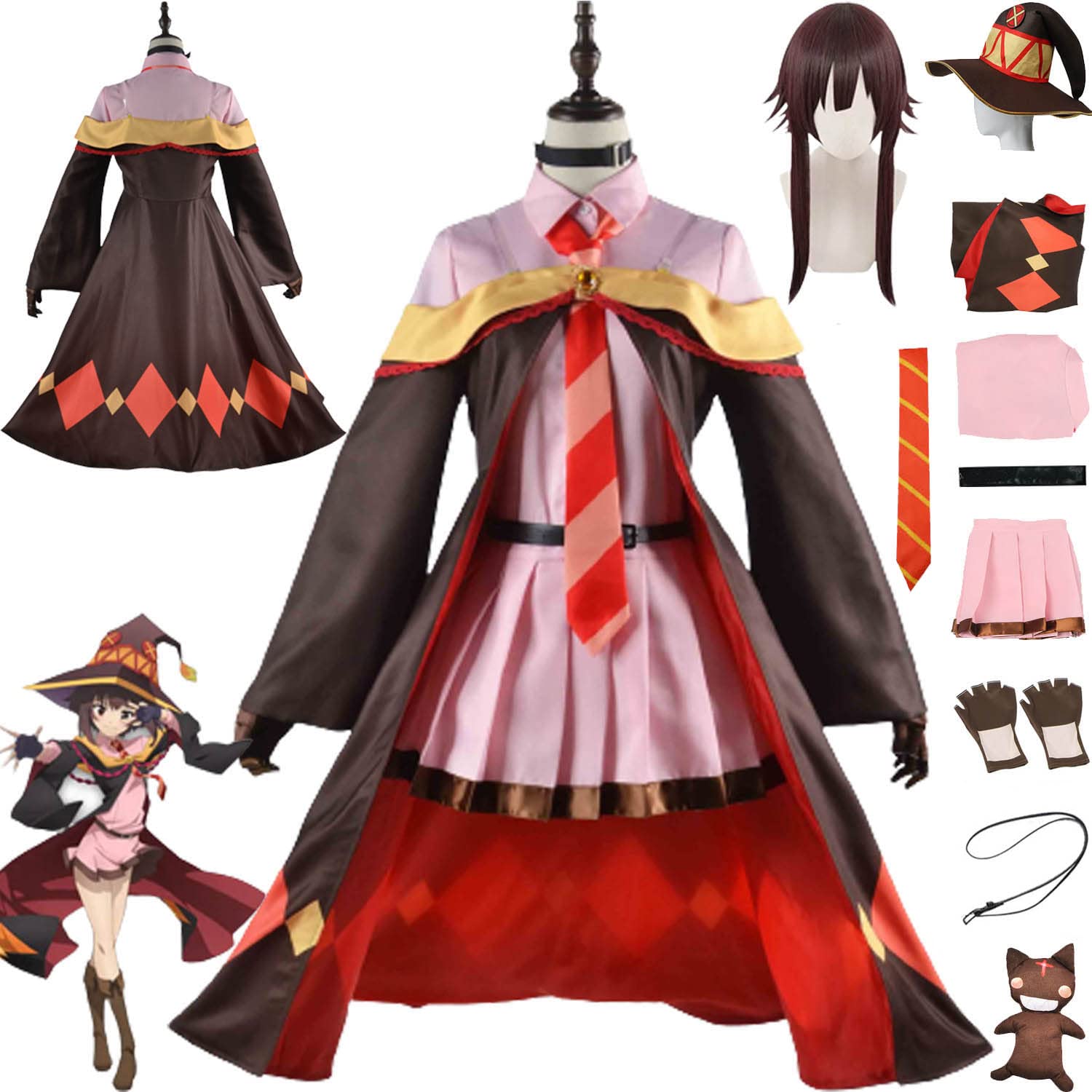 Mua Tjmiaohao Anime KonoSuba Megumin Cosplay Costume Outfit Explosion ...