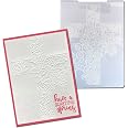 Amazon.com: Arbuya Flowers Cross Plastic Embossing Folders for Card ...