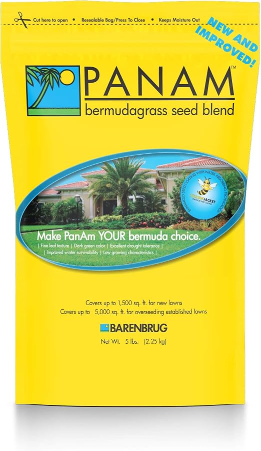 Amazon.com : Barenbrug PanAm Bermudagrass - Grass Seed for Sunny Areas ...
