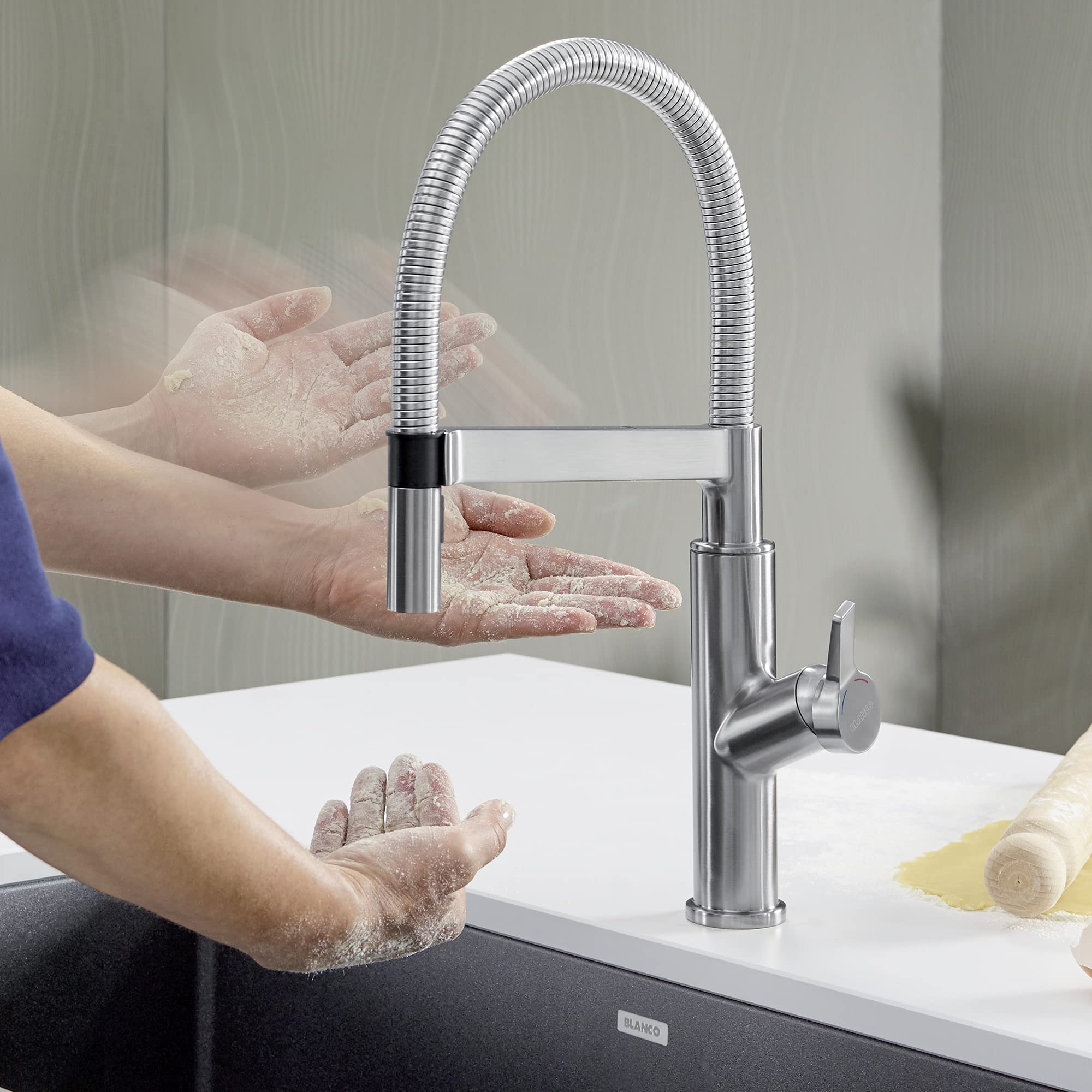 Mua BLANCO, Stainless 401993 SOLENTA SENSO Semi-Pro Kitchen Faucet with ...
