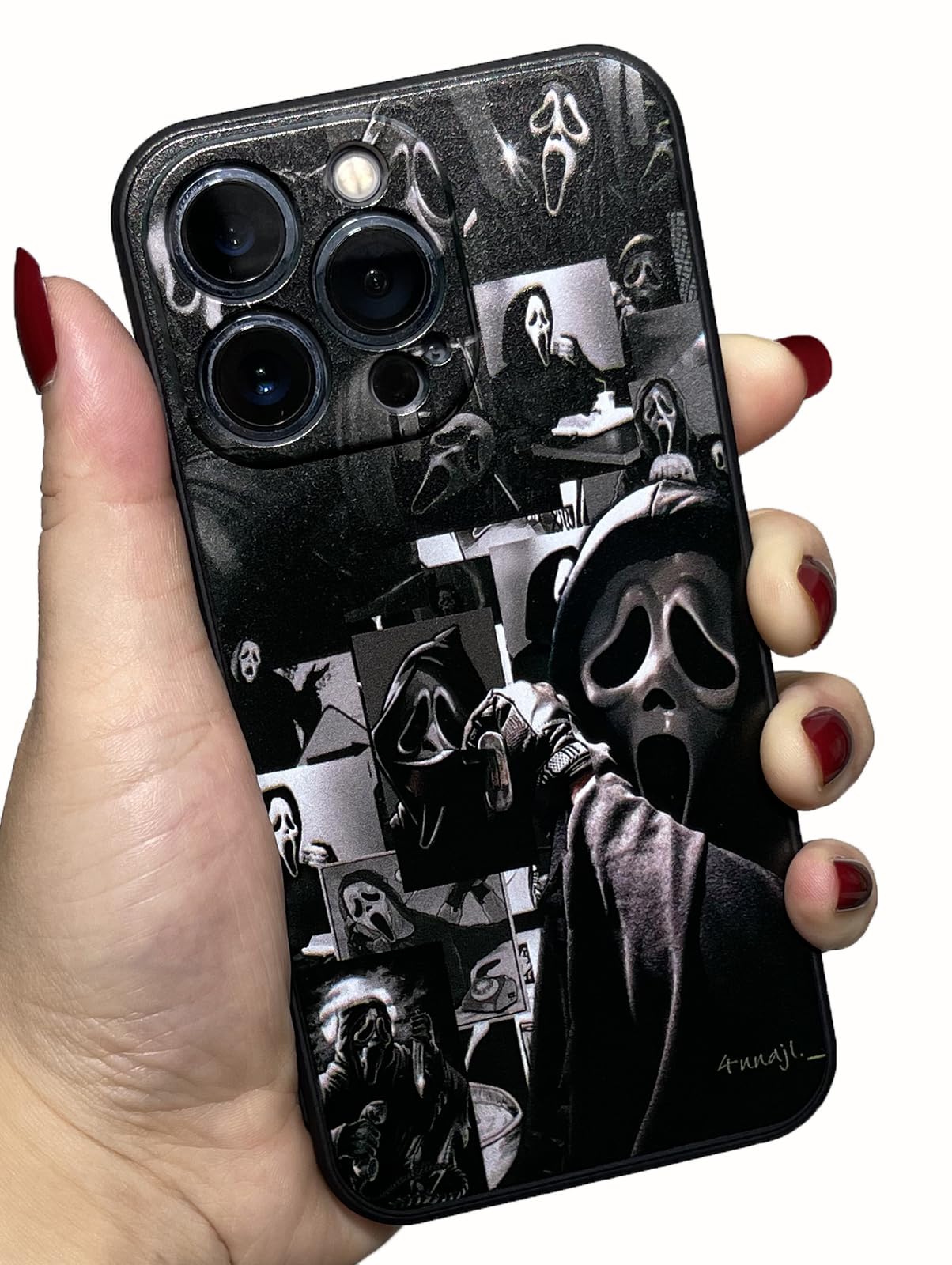 Scream Horror Movie Anime Printed Case for iPhone 16 Pro Max 6.7 ...