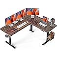 Amazon.com: FEZIBO 63" L Shaped Standing Desk Height Adjustable ...