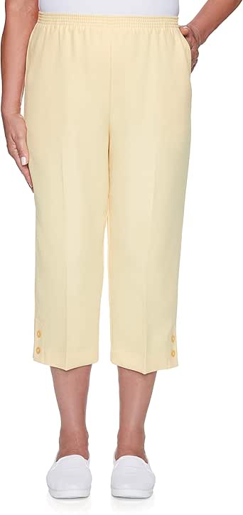 Alfred Dunner Women's Classic Fit Capri Pant at Amazon Women’s Clothing ...
