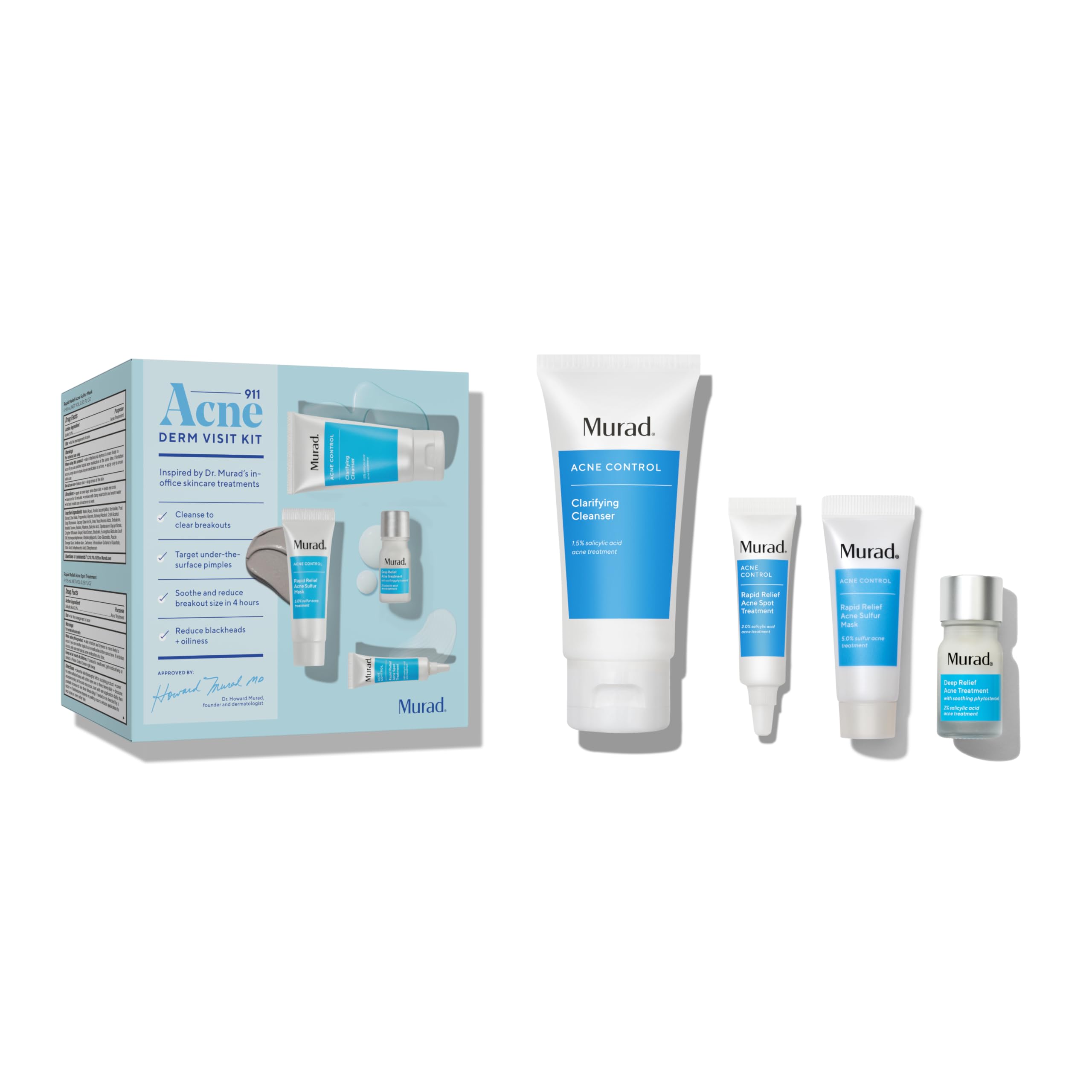 Mua Murad Acne 911 Derm Visit Kit - Travel Ready Acne Fighting Trial ...