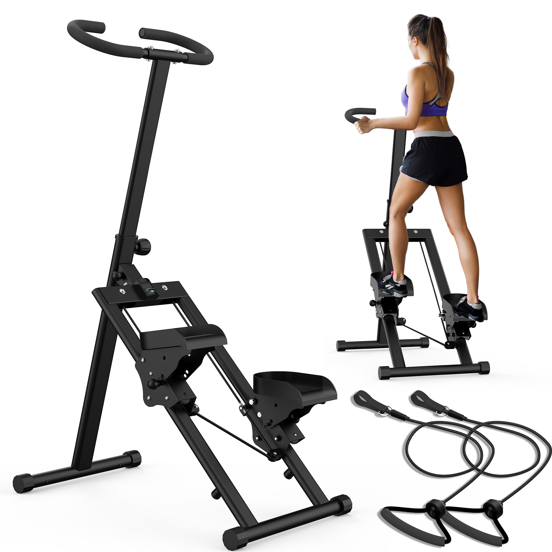 HIKEDIN Stair Stepper Vertical Stair Master with Optional Resistance ...