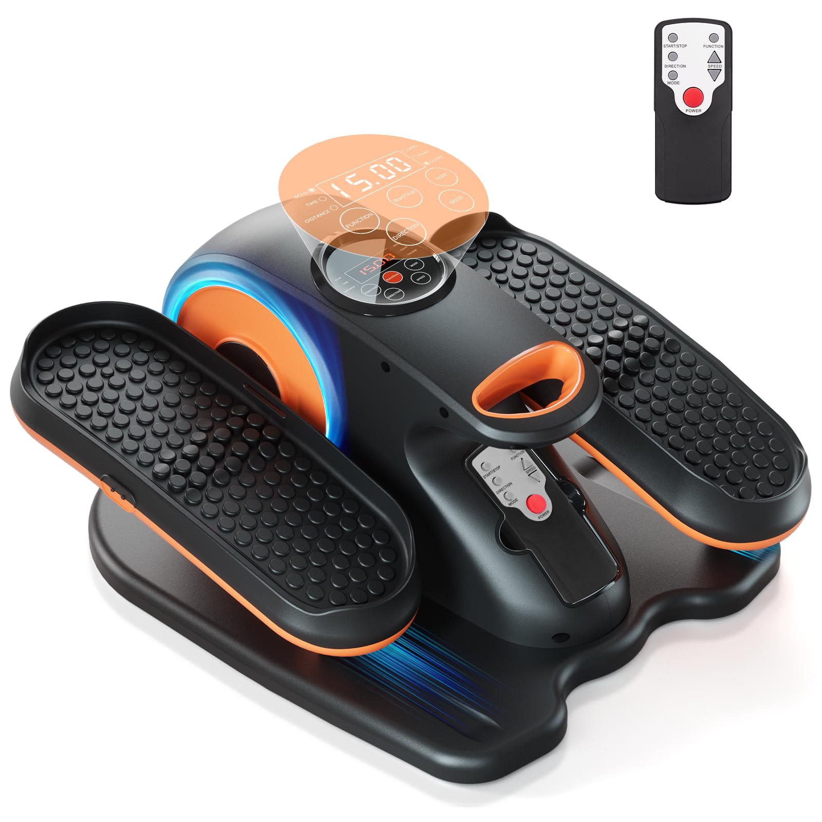 ARTHOOT Under Desk Elliptical Machine, Ellipse Leg Exerciser (Orange ...