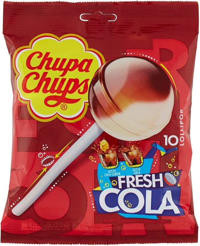Chupa Chups Cola e Lemon, 6 Confezioni da 10 Pezzi: Amazon.it ...