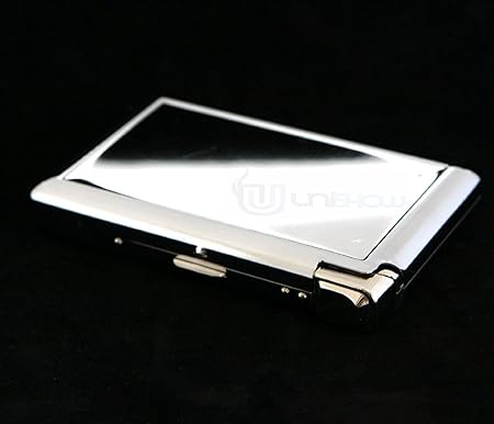 Amazon.com: Stainless Steel Cigarette Case with Built-in Lighter: Home ...
