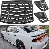 Amazon.com: Rear + Side Window Louvers for Dodge Charger 2011 2012 2013 2014 2015 2016 2017 2018 ...