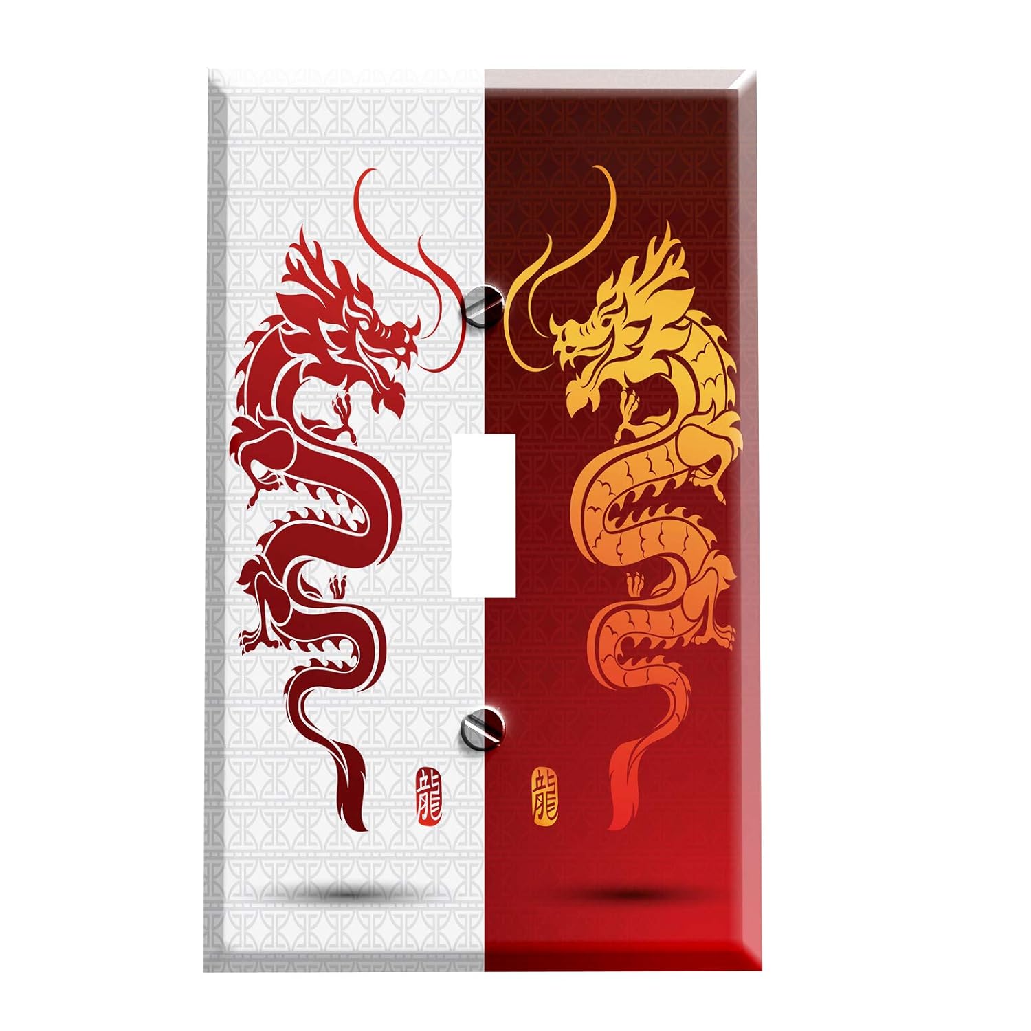 Ancient Asian Dragons Switchplate - Switch Plate Cover - Single Switch ...