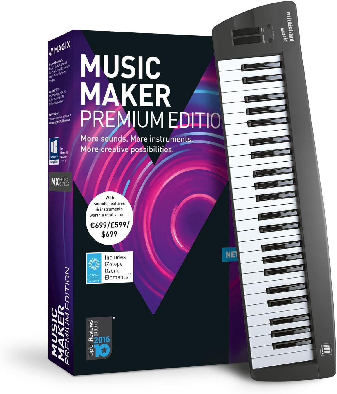 Magix Music Maker – 2018 Control Edition – USB keyboard and Music Maker ...