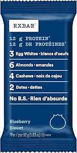 RXBAR Protein Bar Blueberry 12x52g (Pack of 12) : Amazon.ca: Health ...