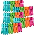 Amazon.com: 60 Pack Colorful Plastic Clothes Pins,Strong Grip Laundry ...