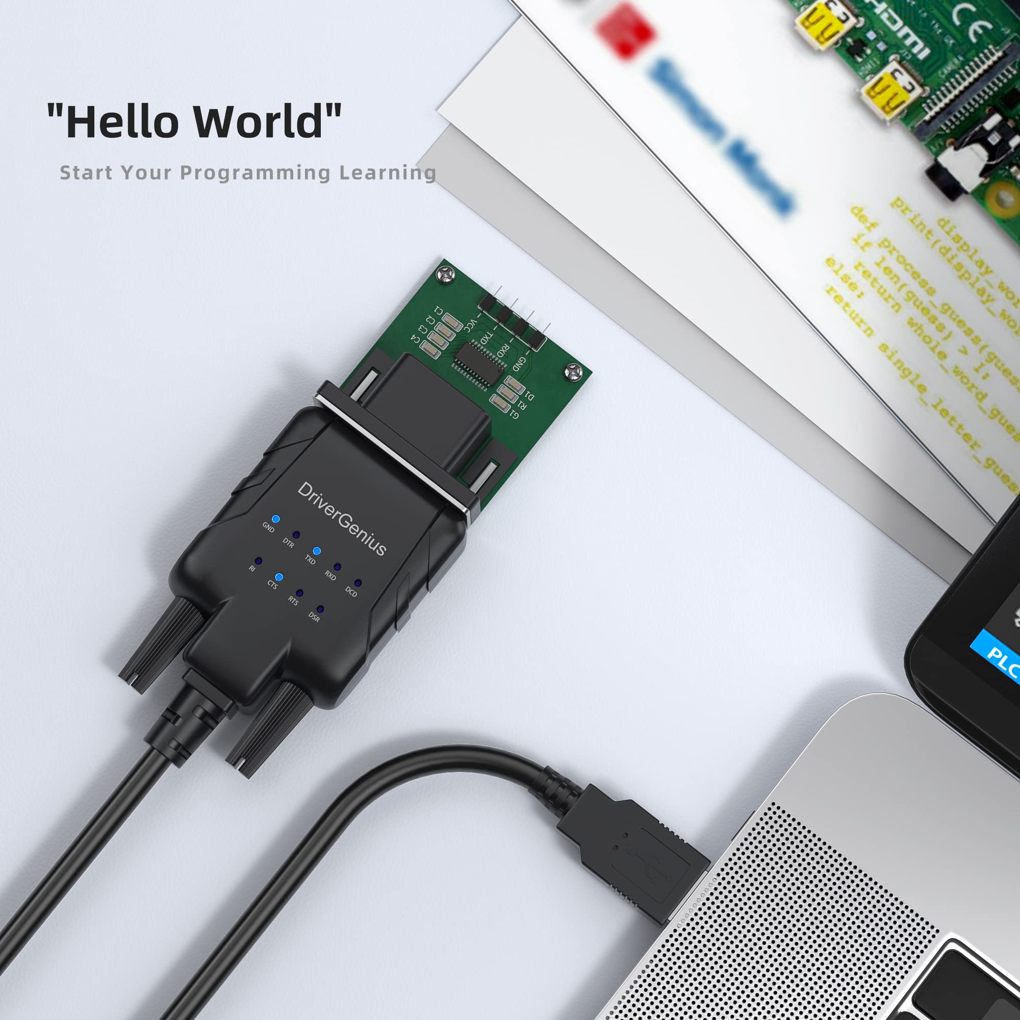 Mua DriverGenius USB to Serial RS232 DB9 Adapter Cable with 9 x LED ...