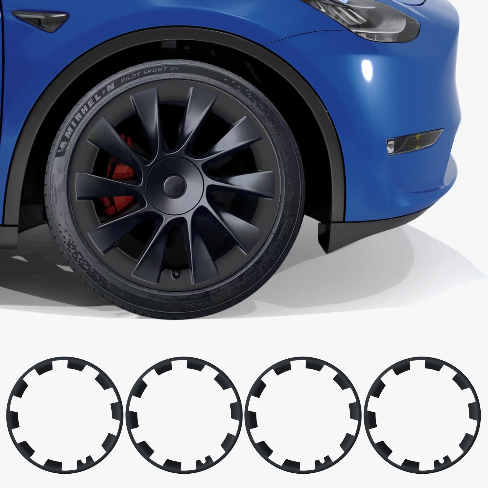 RAYLUXE Model Y Rim Protector 20inch Induction Wheels for Tesla Model Y ...