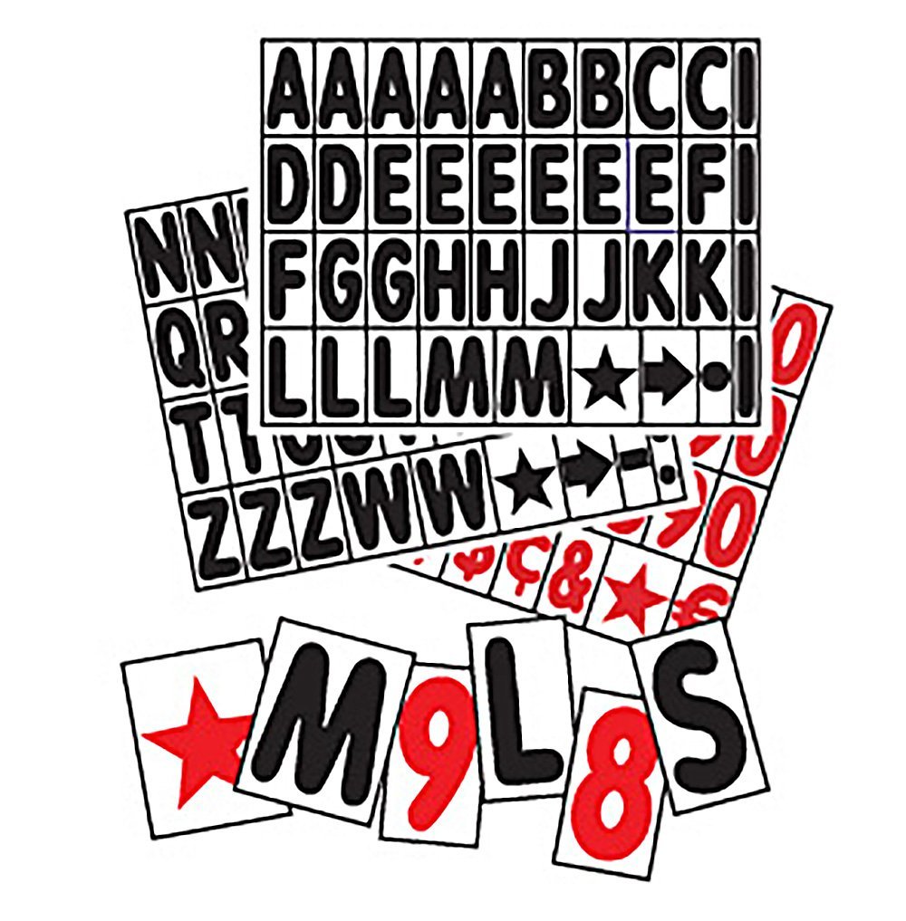 Mua Sidewalk Sign Replacement Letter Set for White Signs, 4 Inch ...
