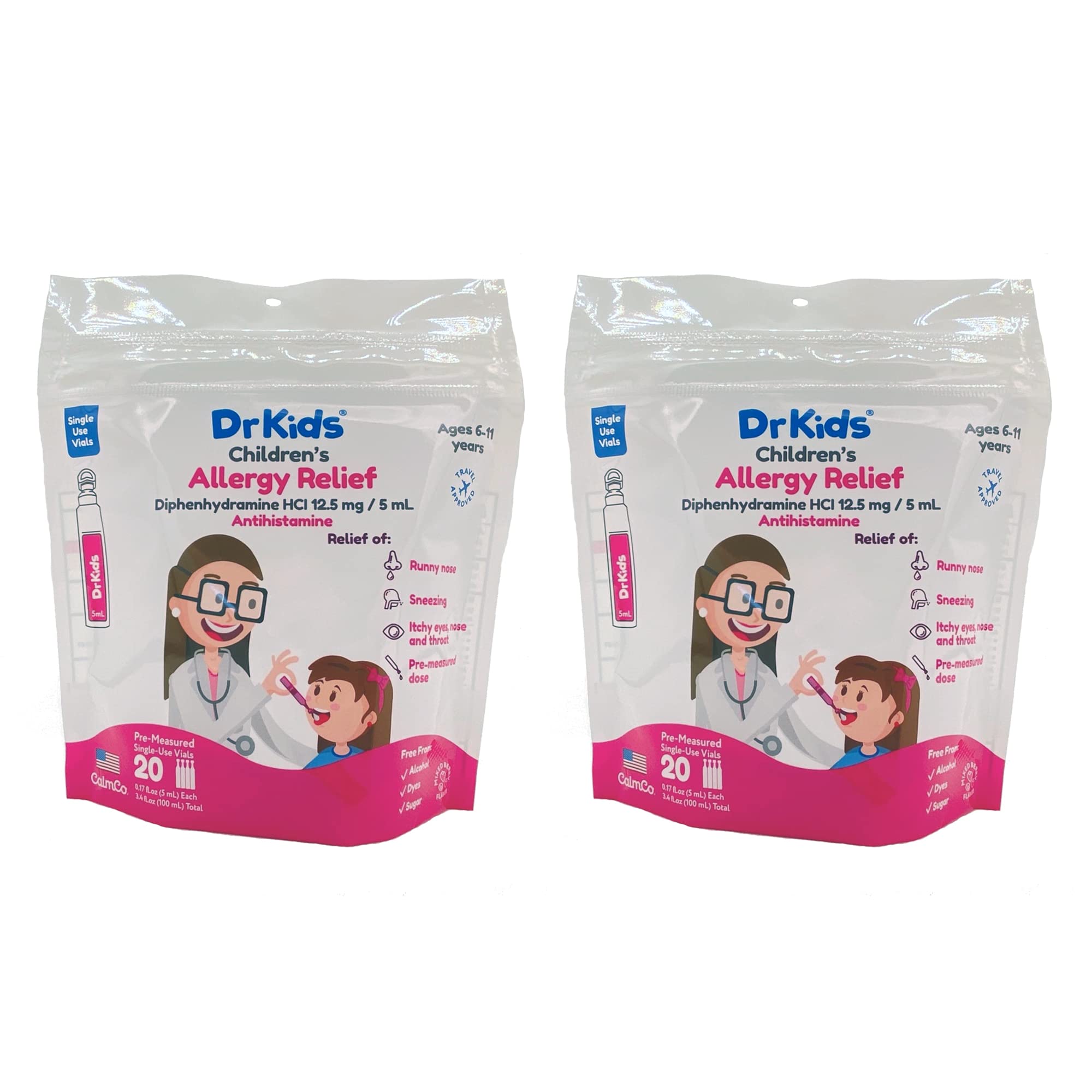 Mua DrKids Children’s Allergy Relief Medicine with Diphenhydramine, Pre ...