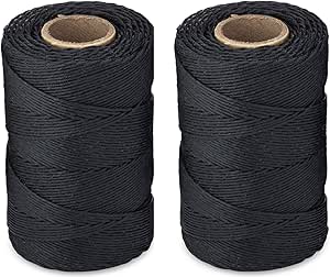 Amazon.com: Waxed Twine 160 LBS Tensile Strength (2-Rolls) 8oz roll | 9 ...