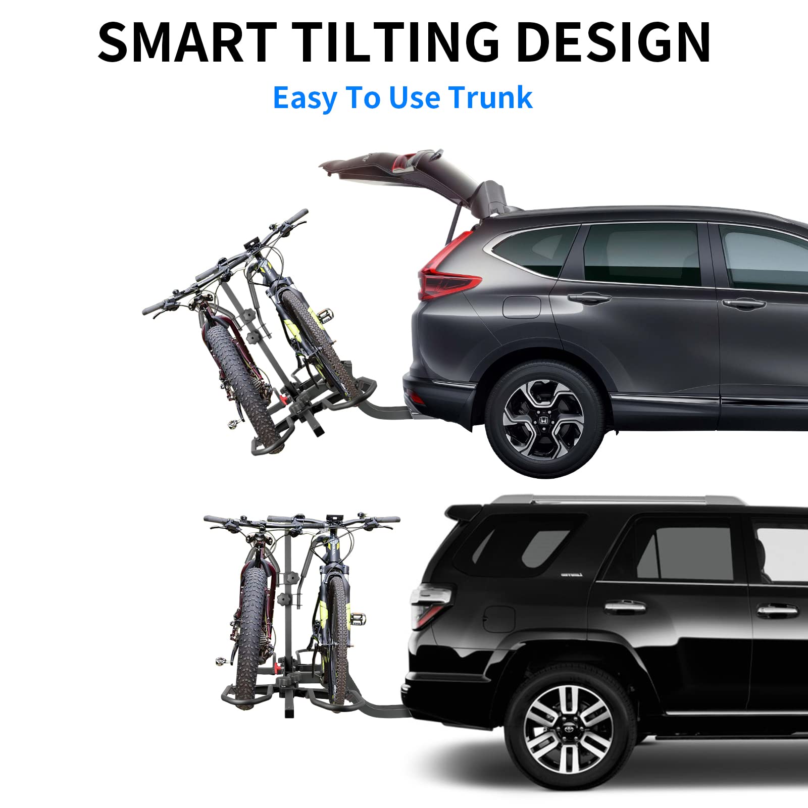 Mua WEIZE Hitch Bike Rack, Wobble Free Smart Tilting Folding Bicycle ...