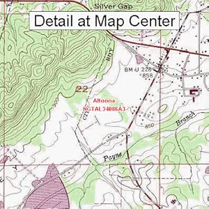 Amazon.com : USGS Topographic Quadrangle Map - Altoona, Alabama (Folded ...