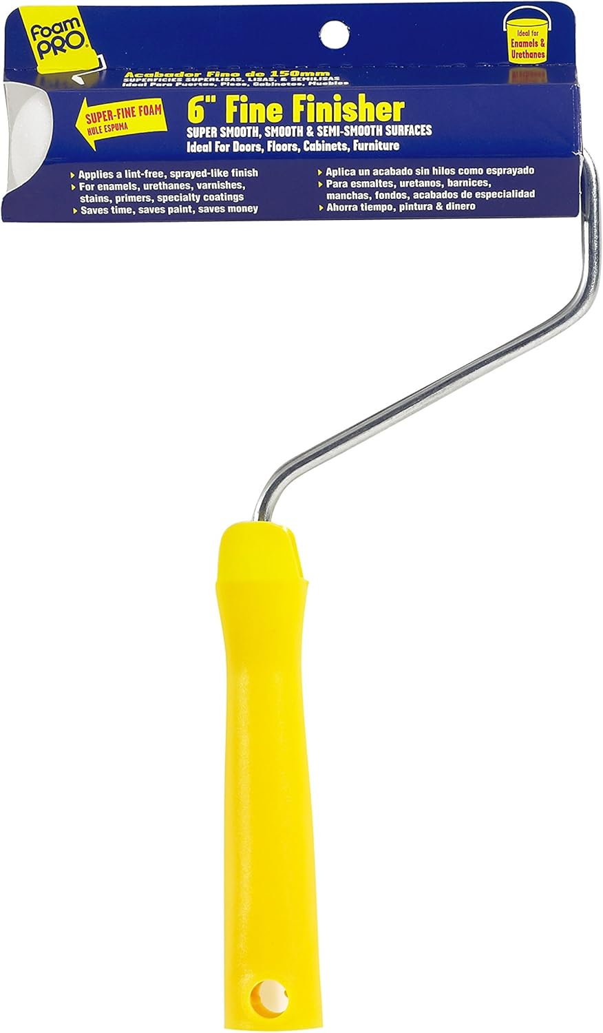 FoamPRO 175 Fine Finish Roller (High-Density Foam), 6", Paint Rollers ...