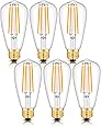 CRLight 8W Dimmable LED Edison Bulb 80W Equivalent 800LM, 3200K Soft ...