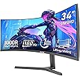 Amazon.com: Gawfolk 34 Inch Ultrawide Curved 180Hz Gaming Computer ...