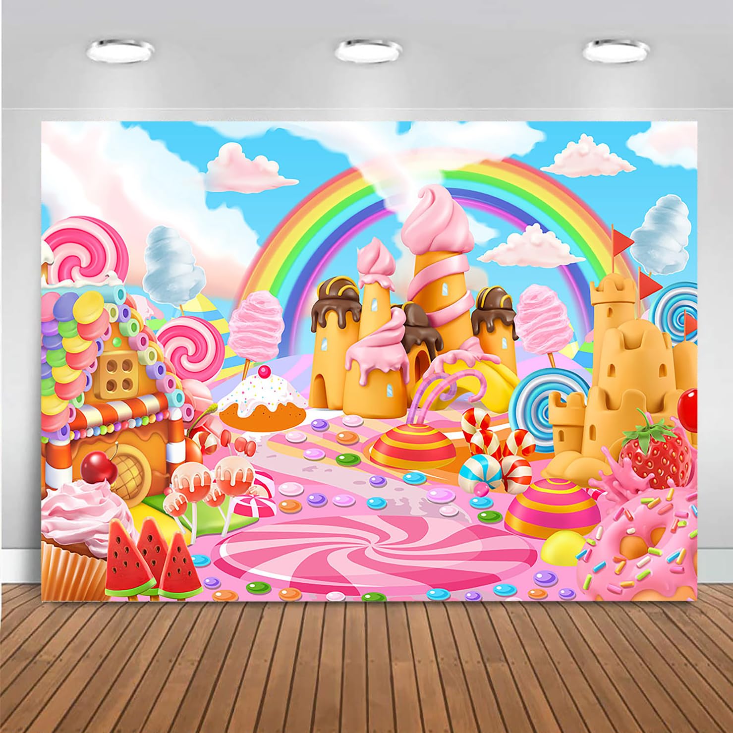 Photo Backdrop For Candy Themed Party