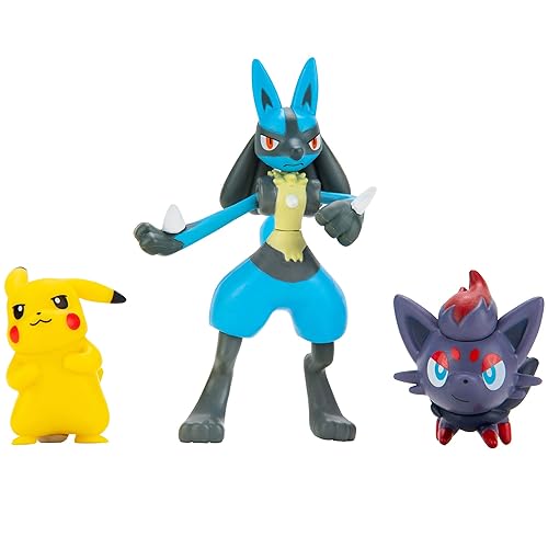 Pokemon Battle Figure Multipack Set - Features 2-Inch Pikachu and Zorua ...
