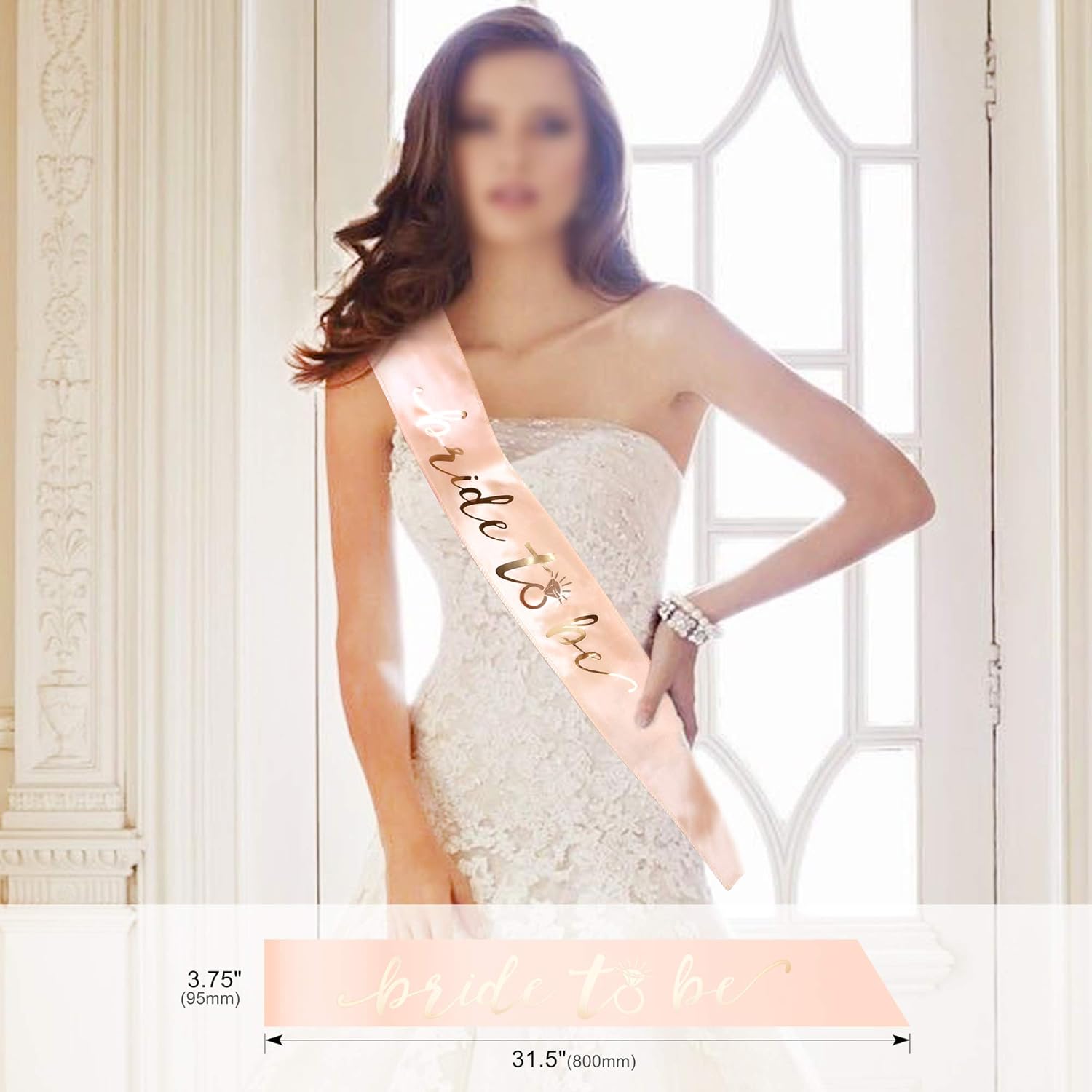 HOWAF Rose Gold Bride To Be Sash, Hen Party Sash, Hen Do Sash ...
