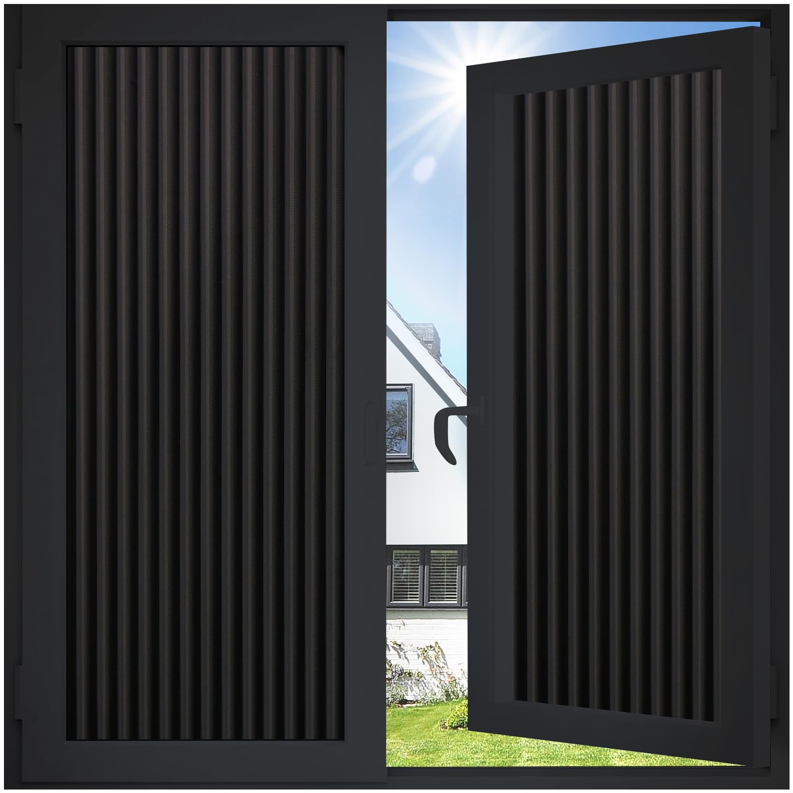 Coavas 100% Blackout Window Film Blackout Window Cover Home Window Tint ...